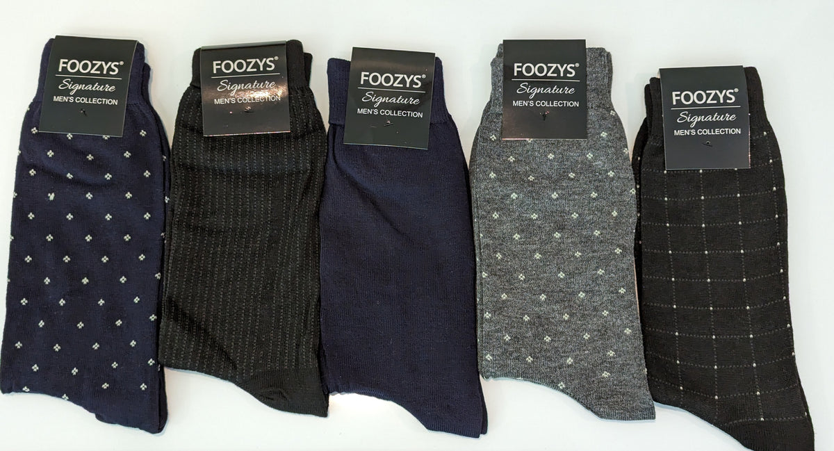10 Pair "H-1" Men's Dress Sock Collection Bundle "H-1". – foozyfunsocks
