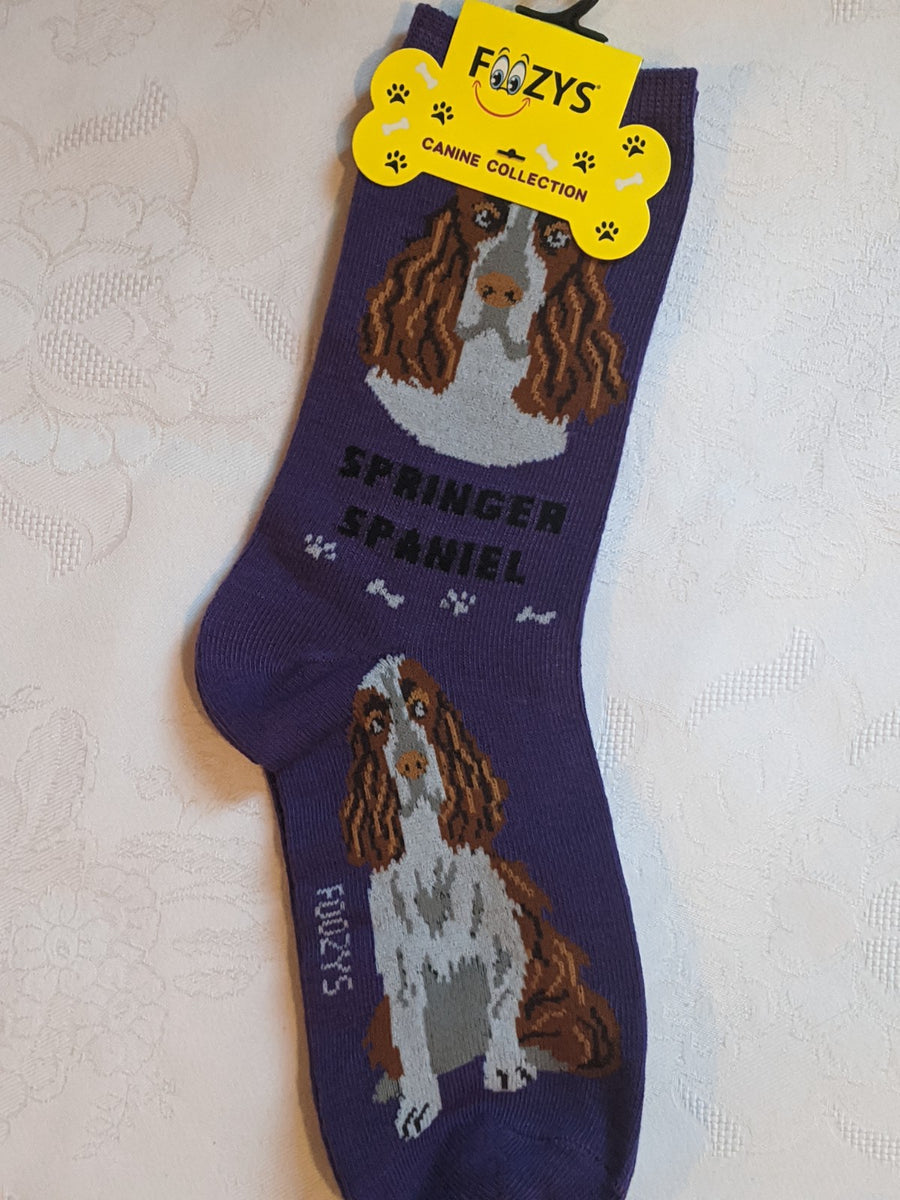 Springer Spaniel Canine Collection Socks FCC-75 – foozyfunsocks