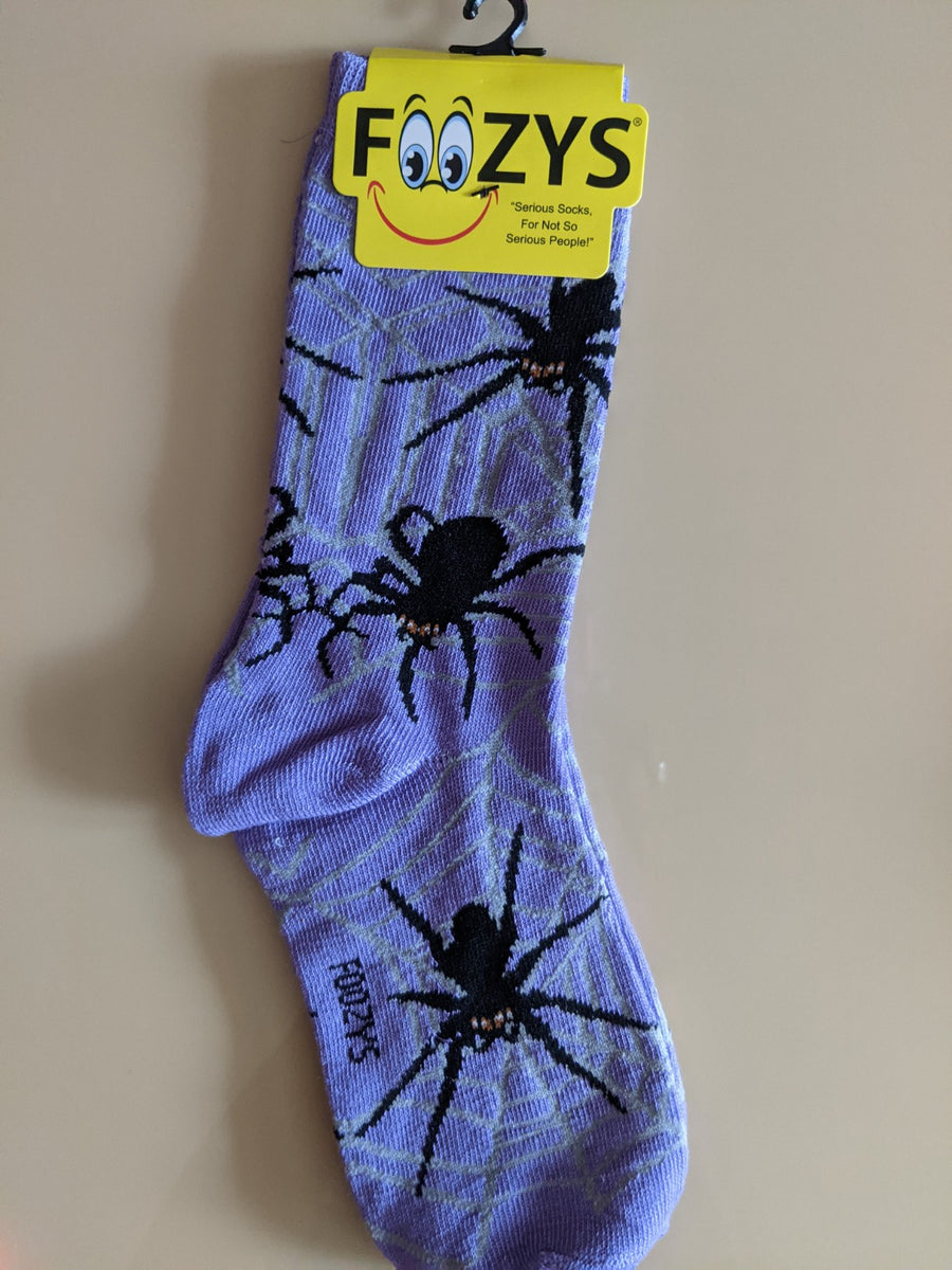 Unisex Spiders & Spider Web Halloween Socks WH-01 – foozyfunsocks